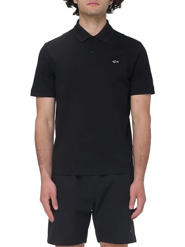 Paul & Shark Cotton Polo Shirt With Mini Logo - Black