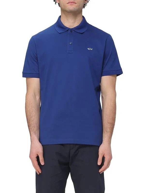 Paul & Shark Cotton Polo Shirt With Mini Logo - Blue 1