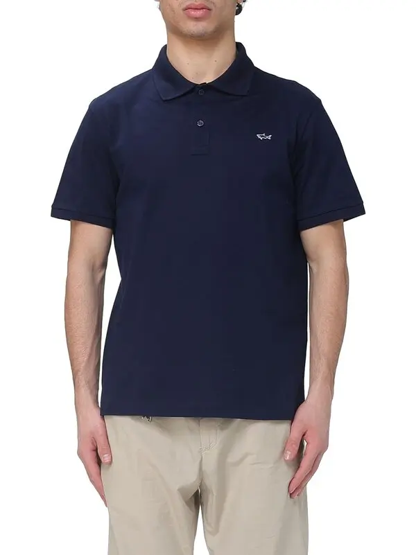 Paul & Shark Cotton Polo Shirt With Mini Logo - Blue