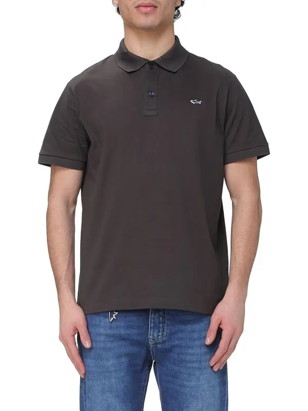 Paul & Shark Cotton Polo Shirt With Mini Logo - Brown