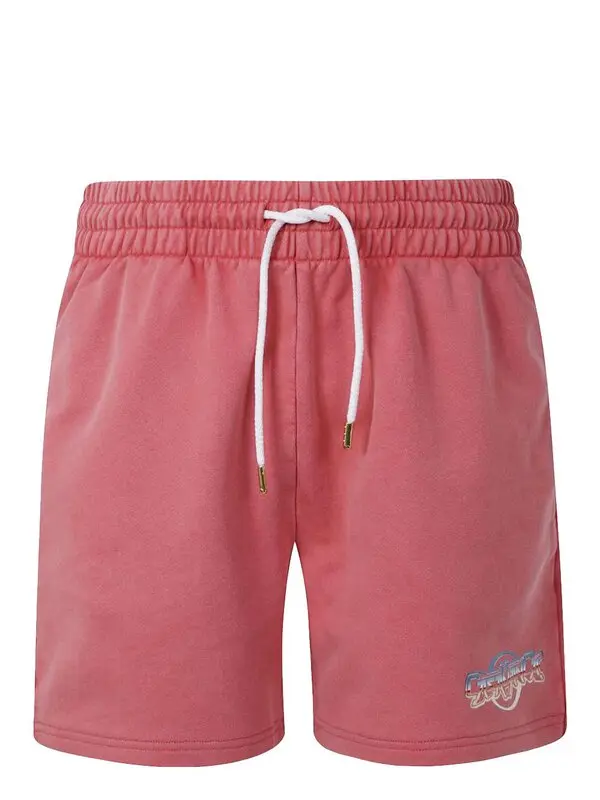 Casablanca Embroidered Logo Shorts - Red
