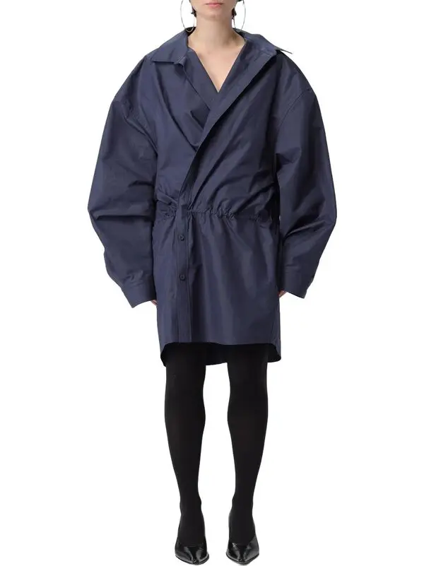 Balenciaga Dress Colour" Shirt Dress - Blue