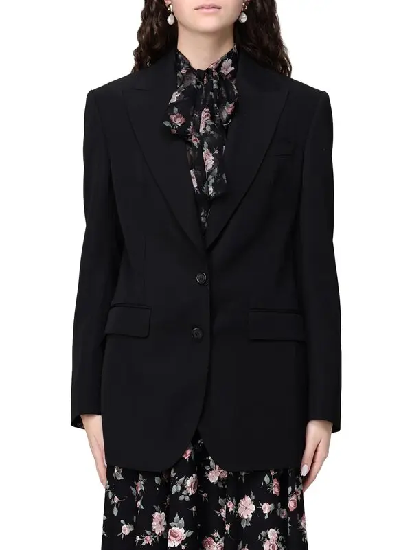 Dolce & Gabbana Virgin Wool Single-breasted Blazer - Black