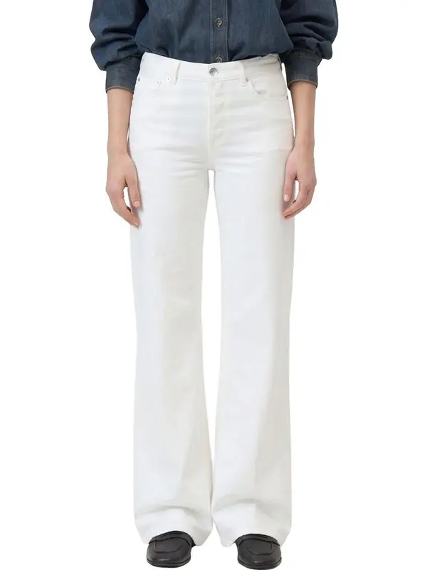 Closed Cotton Blend 5-pocket Flare Jeans - Ecru