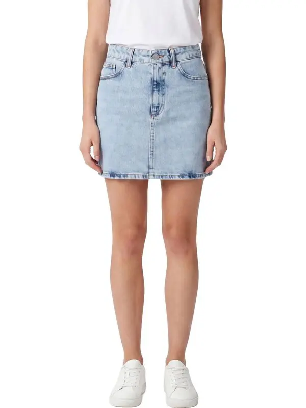DONDUP Pencil Mini Skirt - Blue