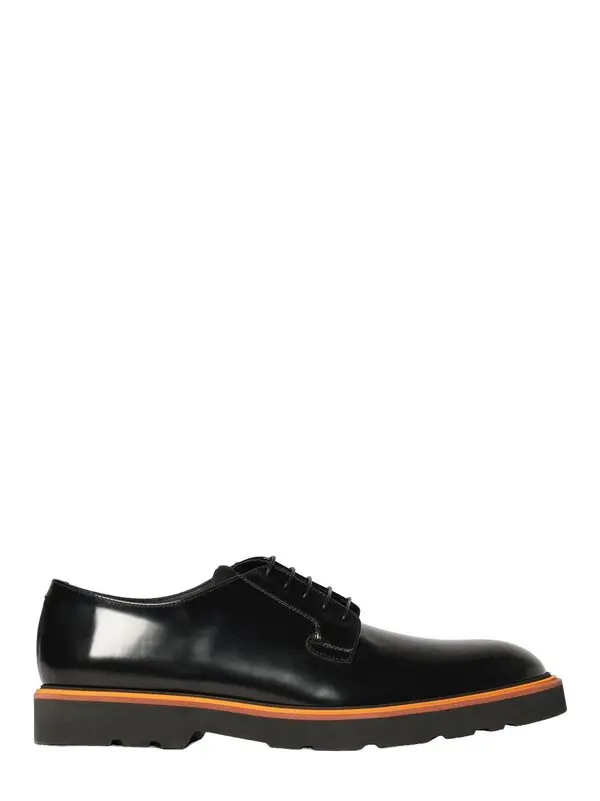 Paul Smith Brushed Leather Derby Shoes - Black