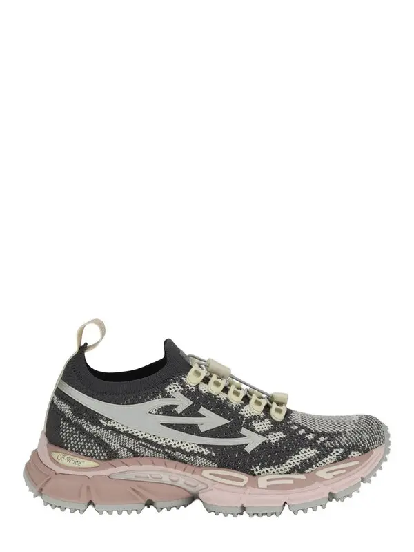 Off-White Be Right Back Jacquard Knit Sneakers - Grey