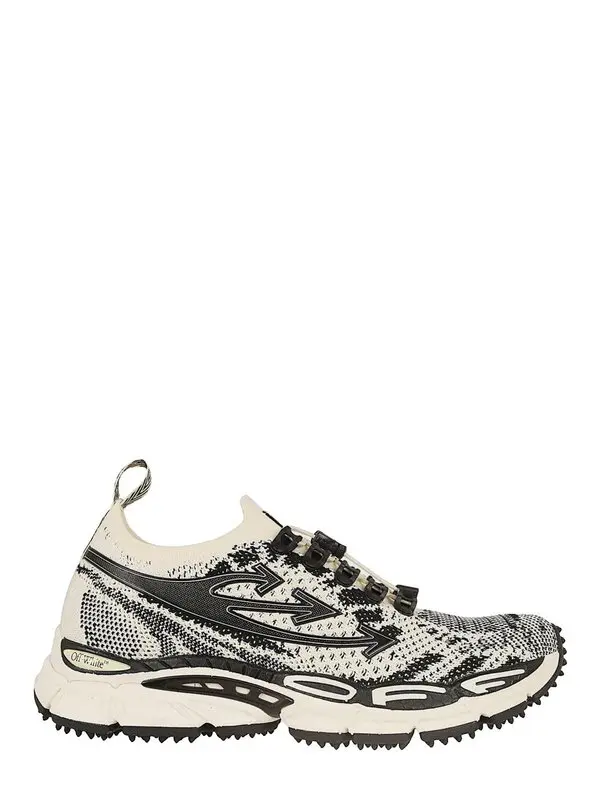 Off-White Be Right Back Jacquard Knit Sneakers - Sand