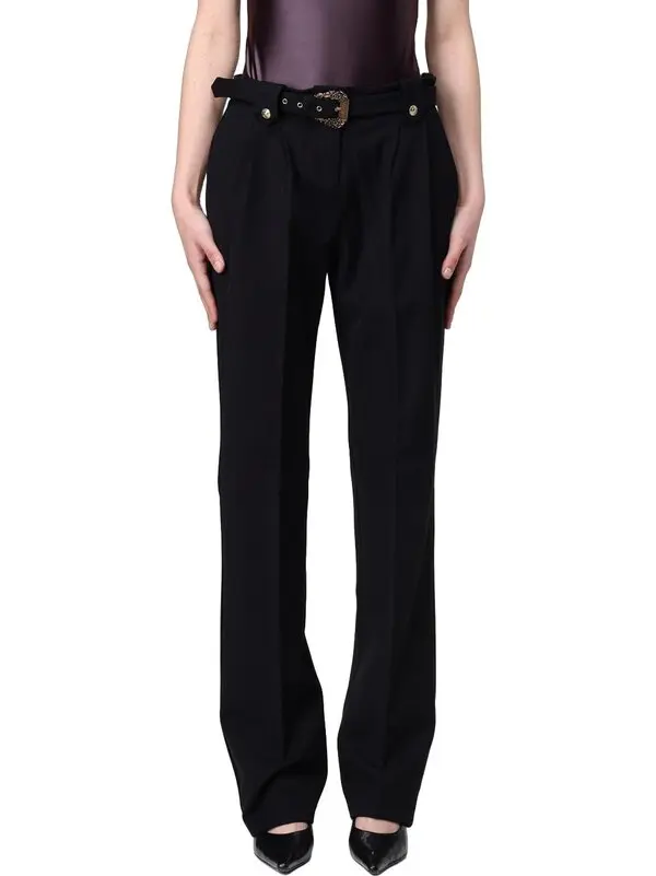 Versace Tailored Belted Trousers - Black