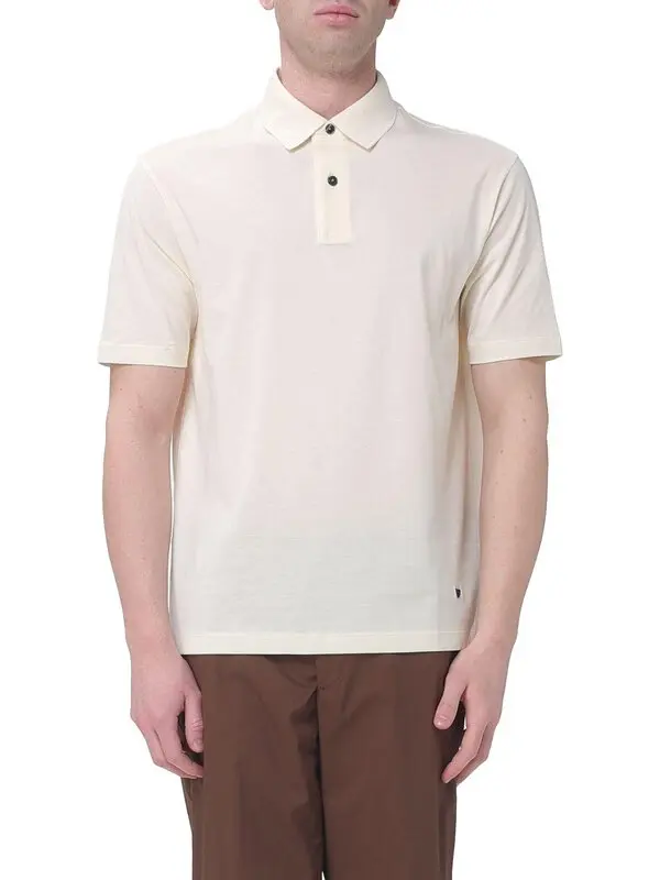 Emporio Armani Cotton Polo Shirt - Butter