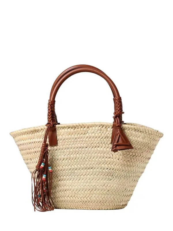 Alanui Raffia Tote Bag - Brown