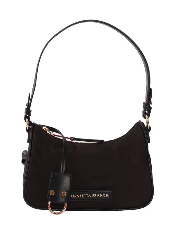 Elisabetta Franchi Nylon Shoulder Bag - Black