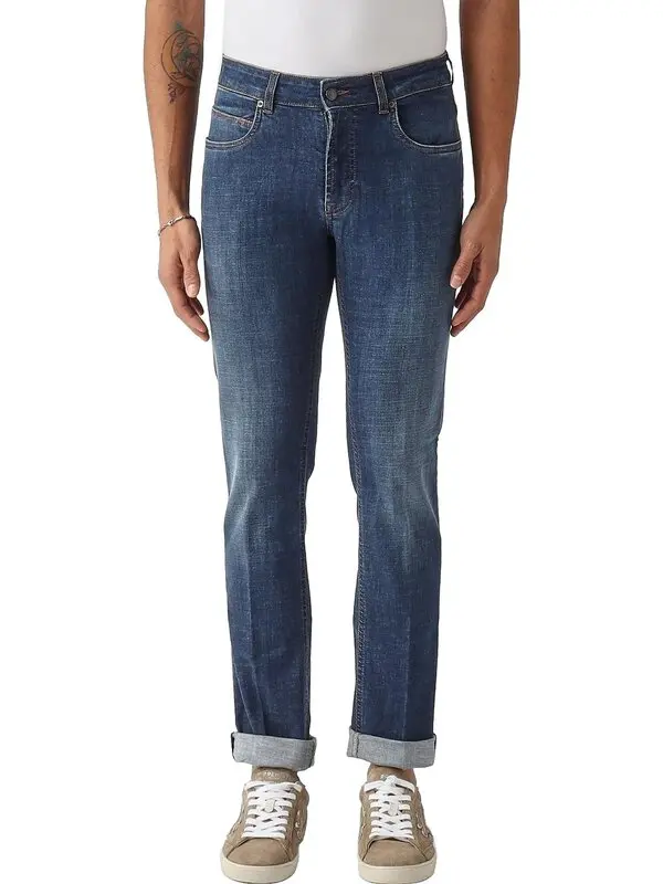 FAY Slim Fit Stretch Denim Jeans - Indigo
