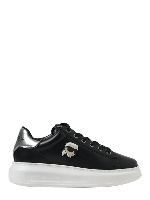 Karl Lagerfeld Embellished Lace-up Sneakers - Black