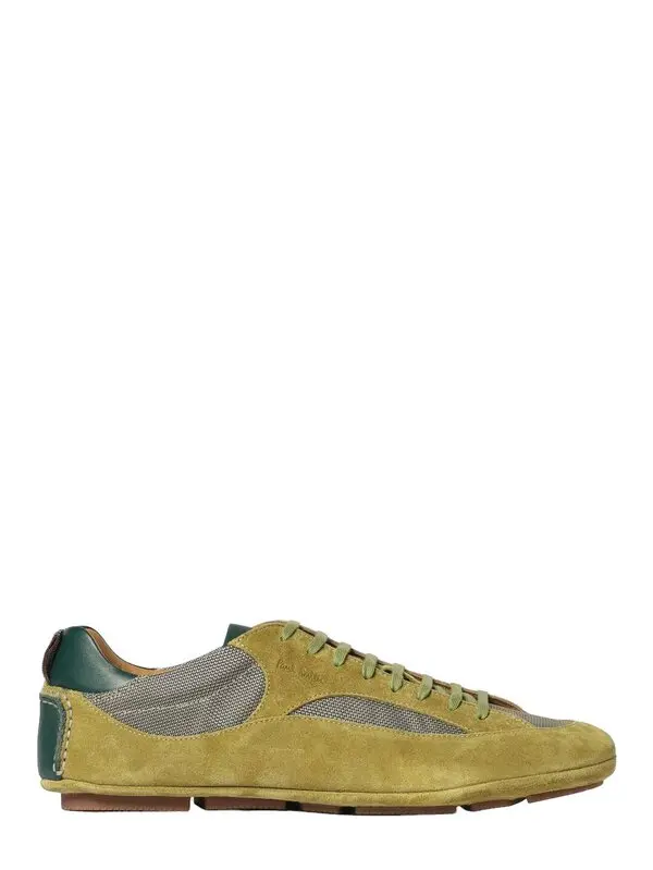 Paul Smith Suede And Mesh Low Top Sneakers - Lime