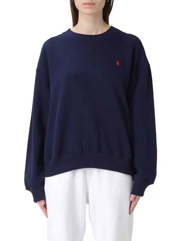 Polo Ralph Lauren Embroidered Logo Crewneck Sweatshirt - Navy