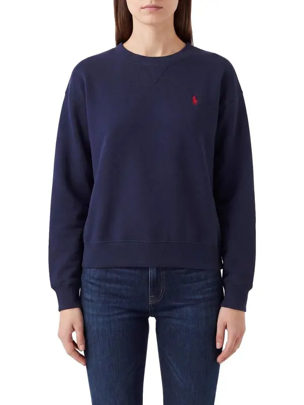 Polo Ralph Lauren Embroidered Logo Sweatshirt - Navy