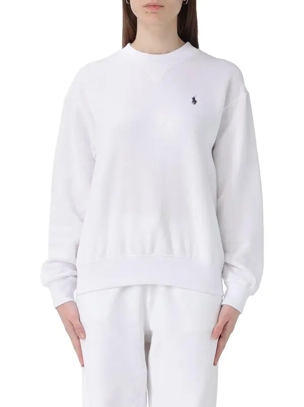 Polo Ralph Lauren Embroidered Logo Crewneck Sweatshirt - White