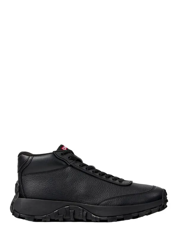 Camper Mid Calf Lace Up Boots - Black