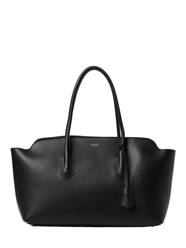 TOM FORD Leather Tote Bag - Black