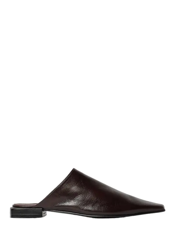 ALOHAS Nappa Leather Mules - Brown