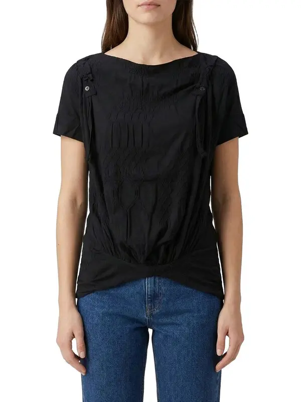 Yohji Yamamoto Cotton T-shirts - Black