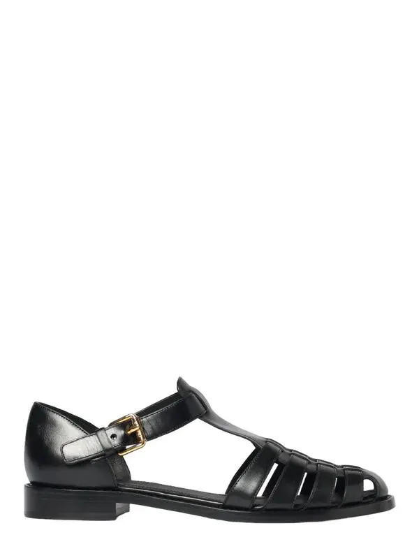 Church's Kelsey Perforated Leather Sandals - Black