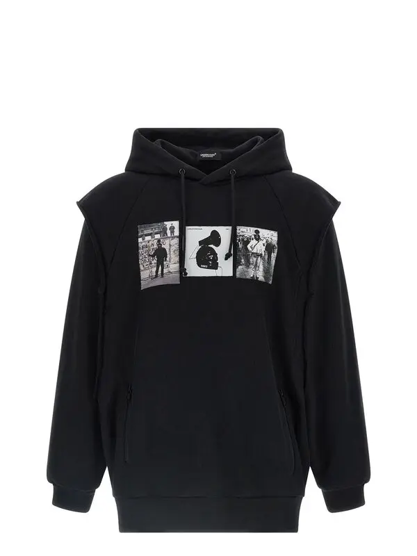 Undercover Graphic Print Hoodie - Black