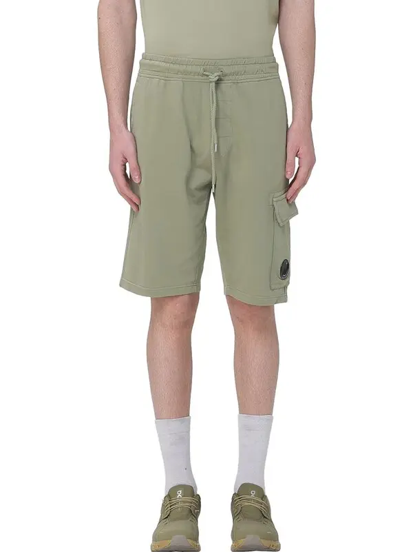 C.P. COMPANY Cotton Cargo Shorts With Drawstring - Grey 1