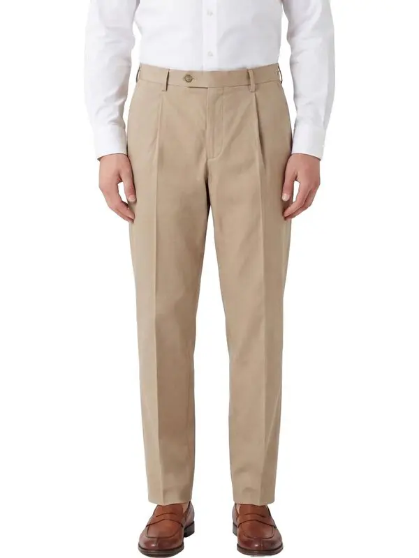 BRIGLIA 1949 Cotton Chino Trousers - Brown