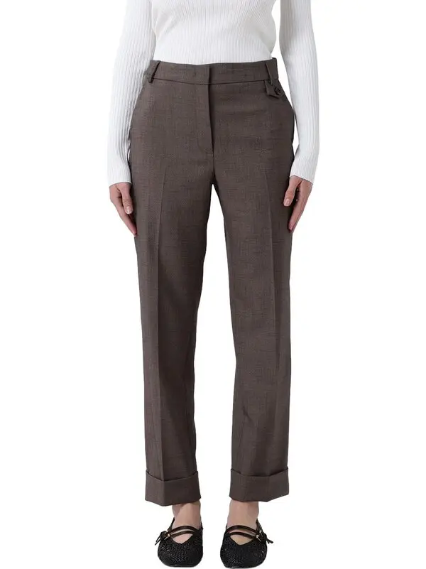 Liu Jo Straight Viscose Blend Pants - Black