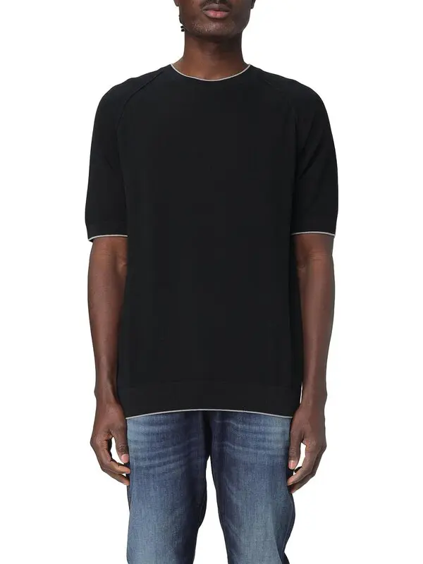 PAOLO PECORA Cotton Polo Shirt - Black