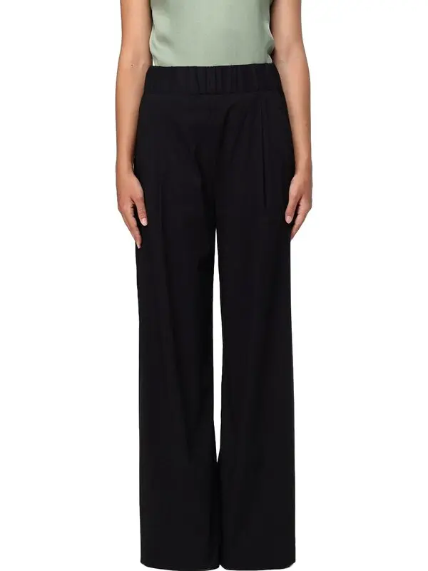 SEMICOUTURE Palazzo Trousers - Black