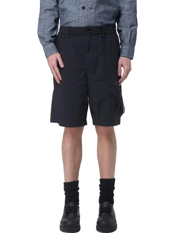 C.P. COMPANY Stretch Cotton Blend Cargo Shorts - Black