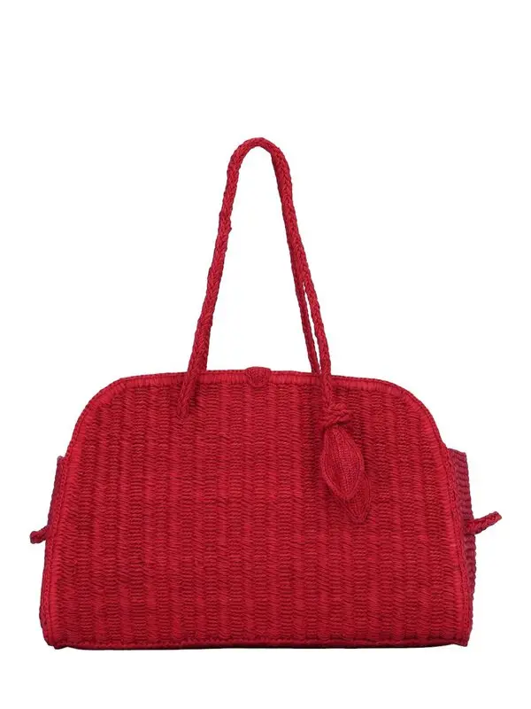 Jacquemus Le Turismo Raffia Bag - Red
