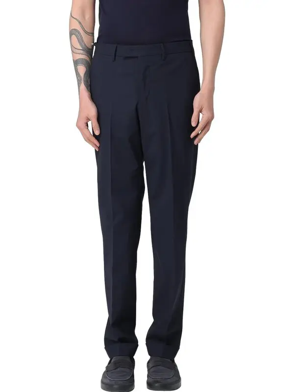PT TORINO Virgin Wool Chino Trousers - Blue