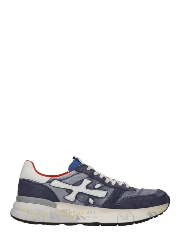 Premiata Mick Suede And Nylon Sneakers - Blue