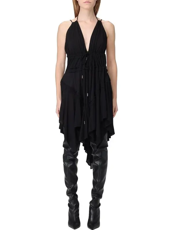 Dsquared2 Asymmetrical Halterneck Dress - Black