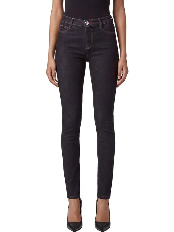 Philipp Plein High-waisted Skinny Stretch Jeans - Denim