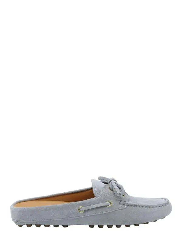 TOD'S Suede Gommino Mules - Grey