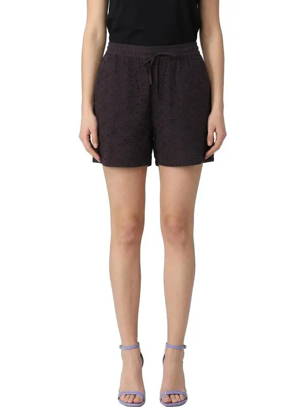 Pinko Sangallo Lace Shorts - Brown