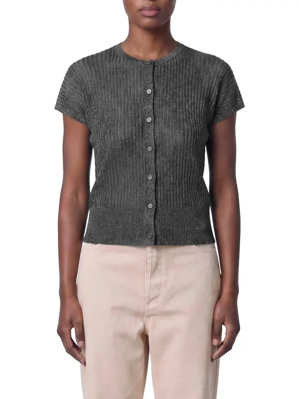 ROBERTO COLLINA Viscose Cardigan - Black