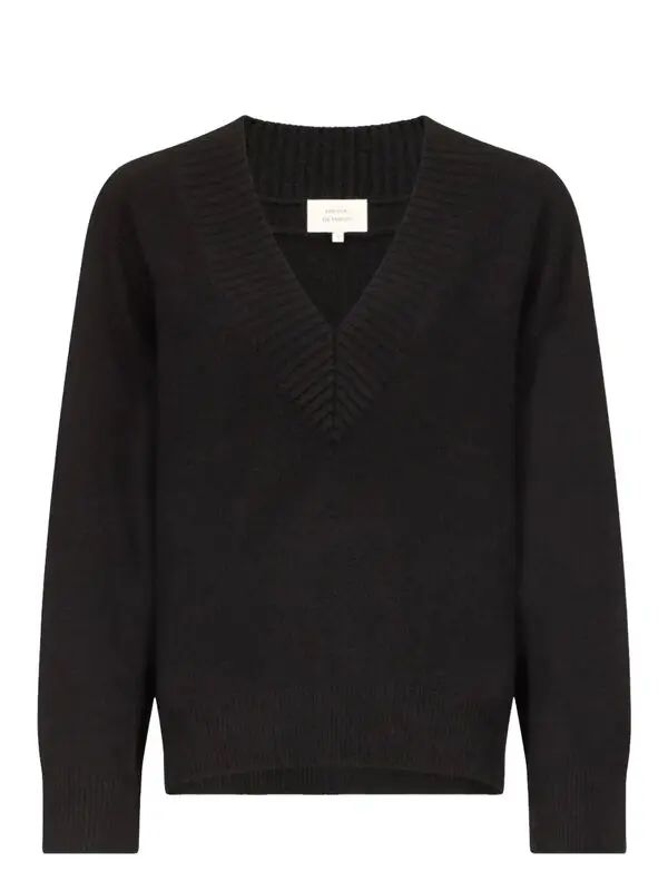 Loulou De Saison V-neck Jumper - Black