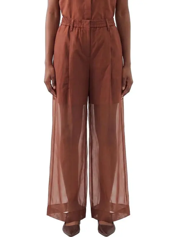 Brunello Cucinelli Wide-leg Trousers - Red