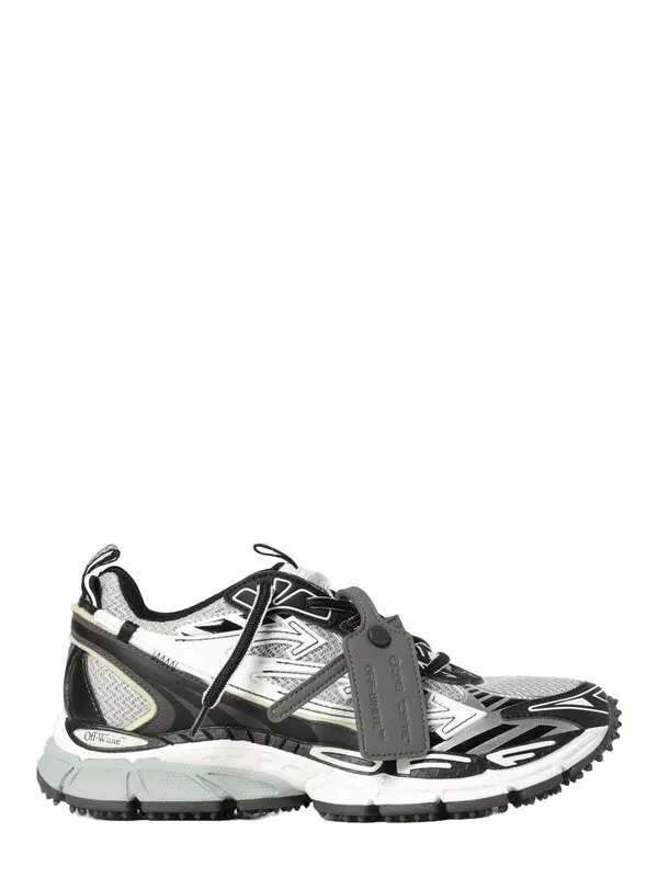 Off-White Be Right Back Rubber And Mesh Lace-up Sneakers - Grey