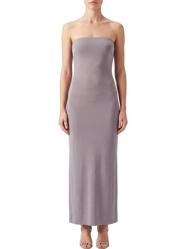 Rick Owens Strapless Maxi Dress - Grey
