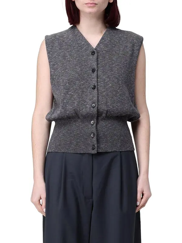 CORDERA Cotton Knit Vest - Grey