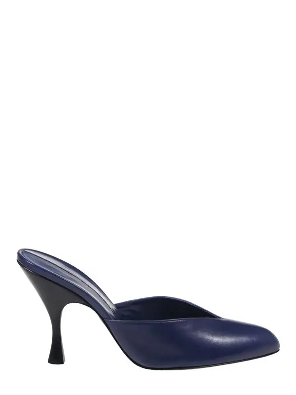 HERBERT LEVINE Leather Mules - Blue