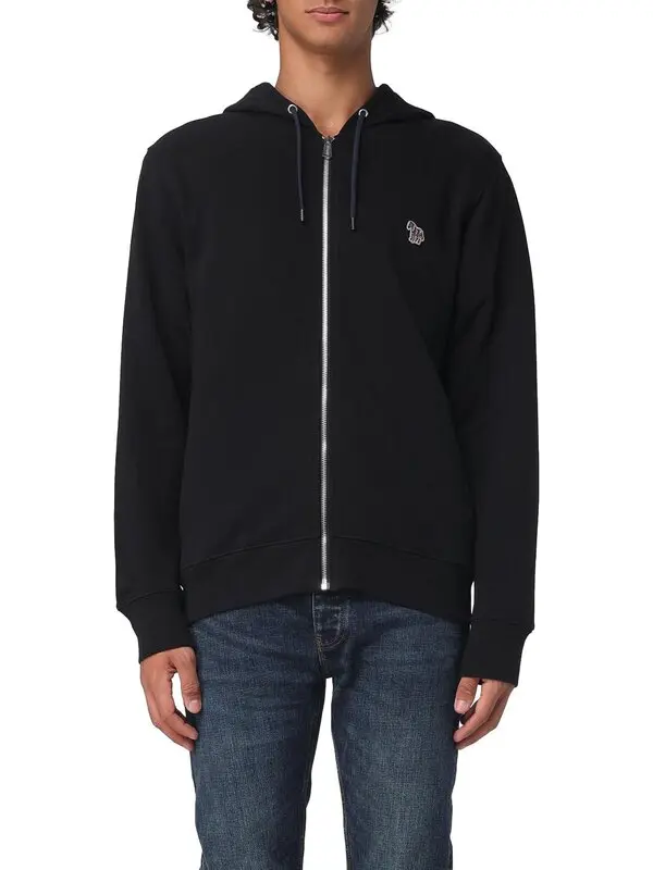Paul Smith Zip Up Hoodie - Black