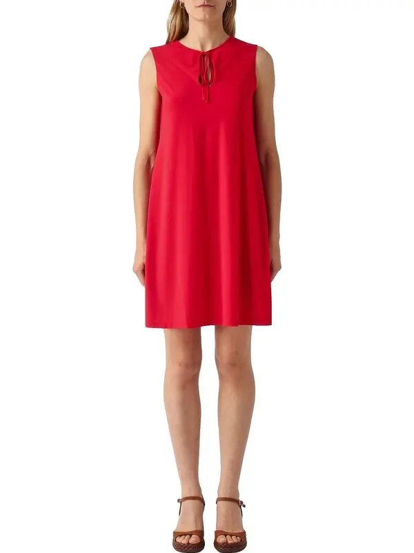 Malìparmi Sleeveless A-line Jersey Mini Dress - Red